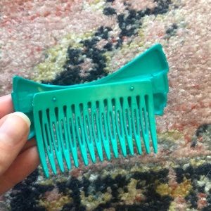 Vintage | Accessories | Vintage Turquoise Teal Comb Clip Hair Accessory ...